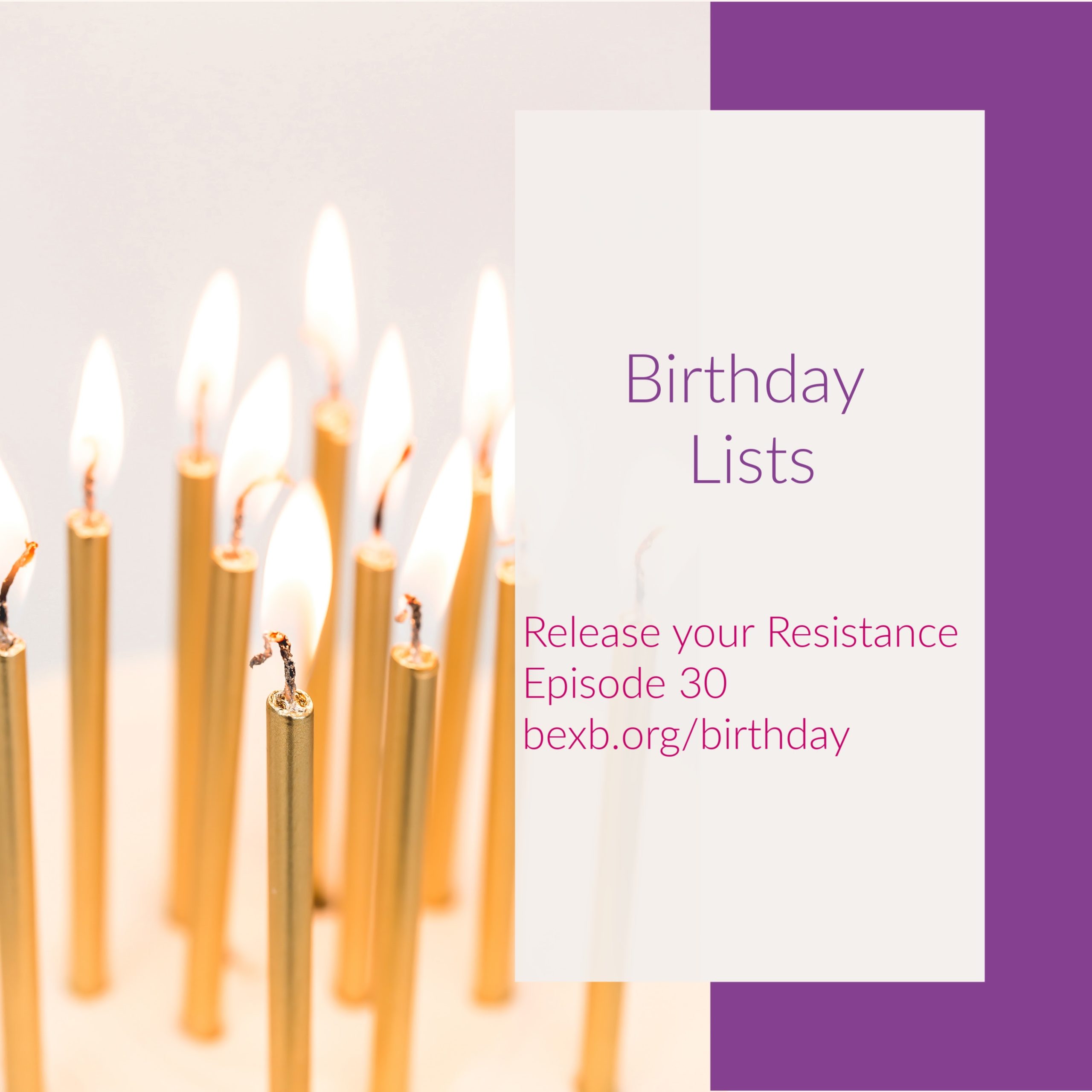 Birthday Lists - Bex Beltran